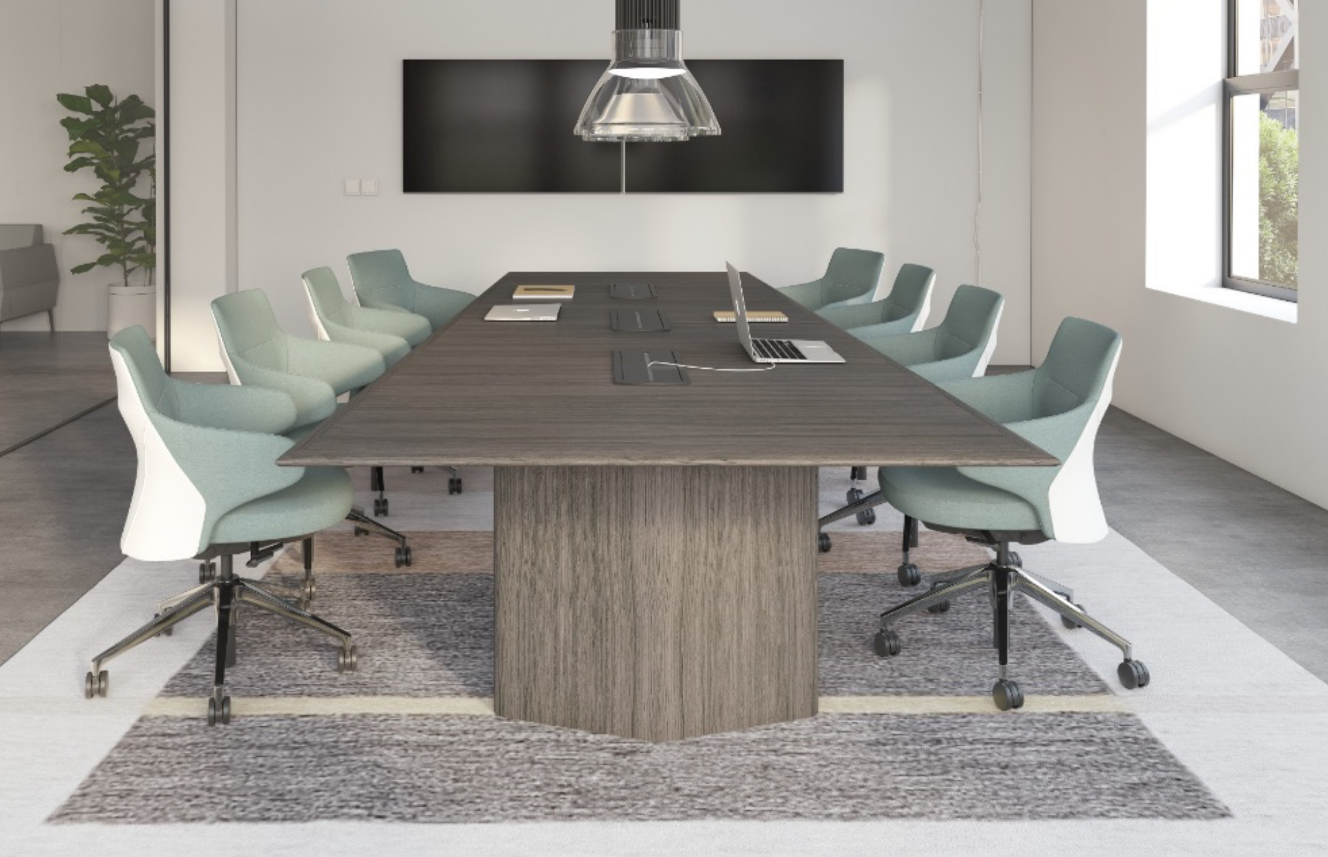 E-Table 2 Conference Table With Power Integration | Coalesse