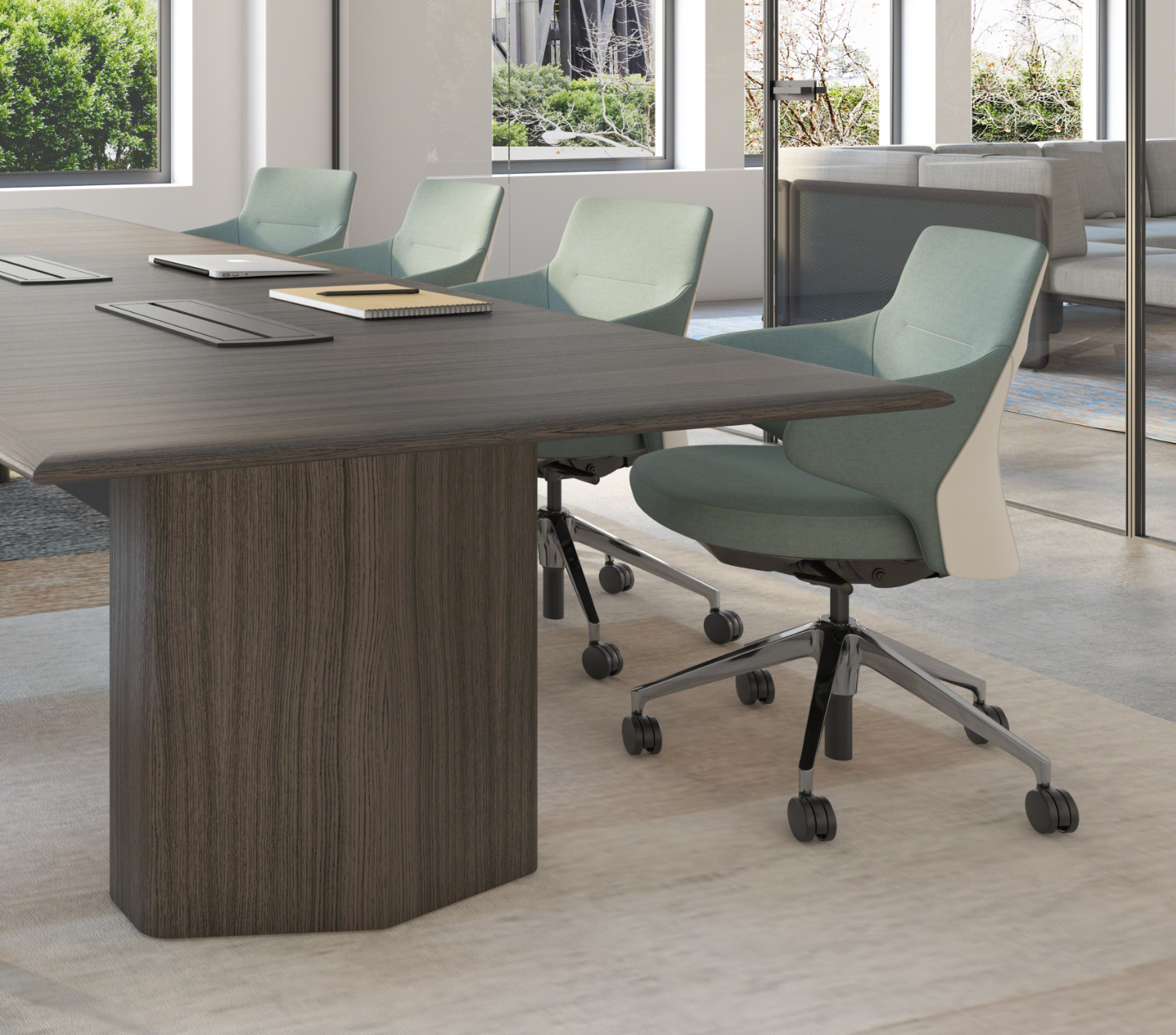 E-Table 2 Conference Table With Power Integration | Coalesse
