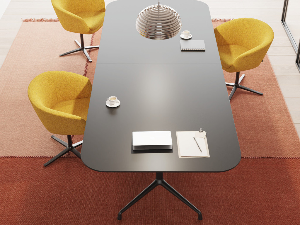 SW_1 Conference Table With Cable Management & Power | Coalesse